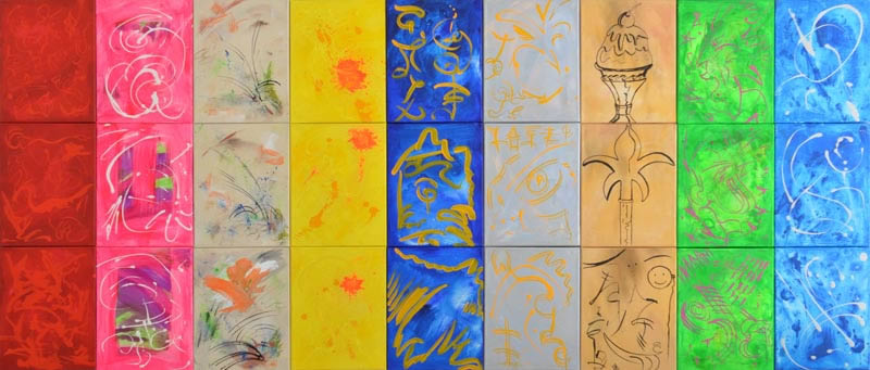 Michael St. Amand - Scribble Series Installed Detail 3